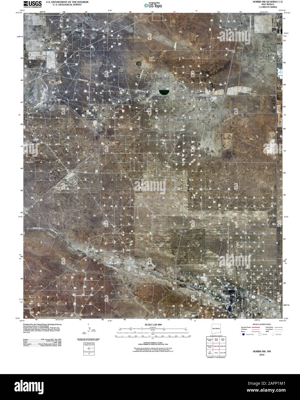Map of hobbs new mexico hi-res stock photography and images - Alamy