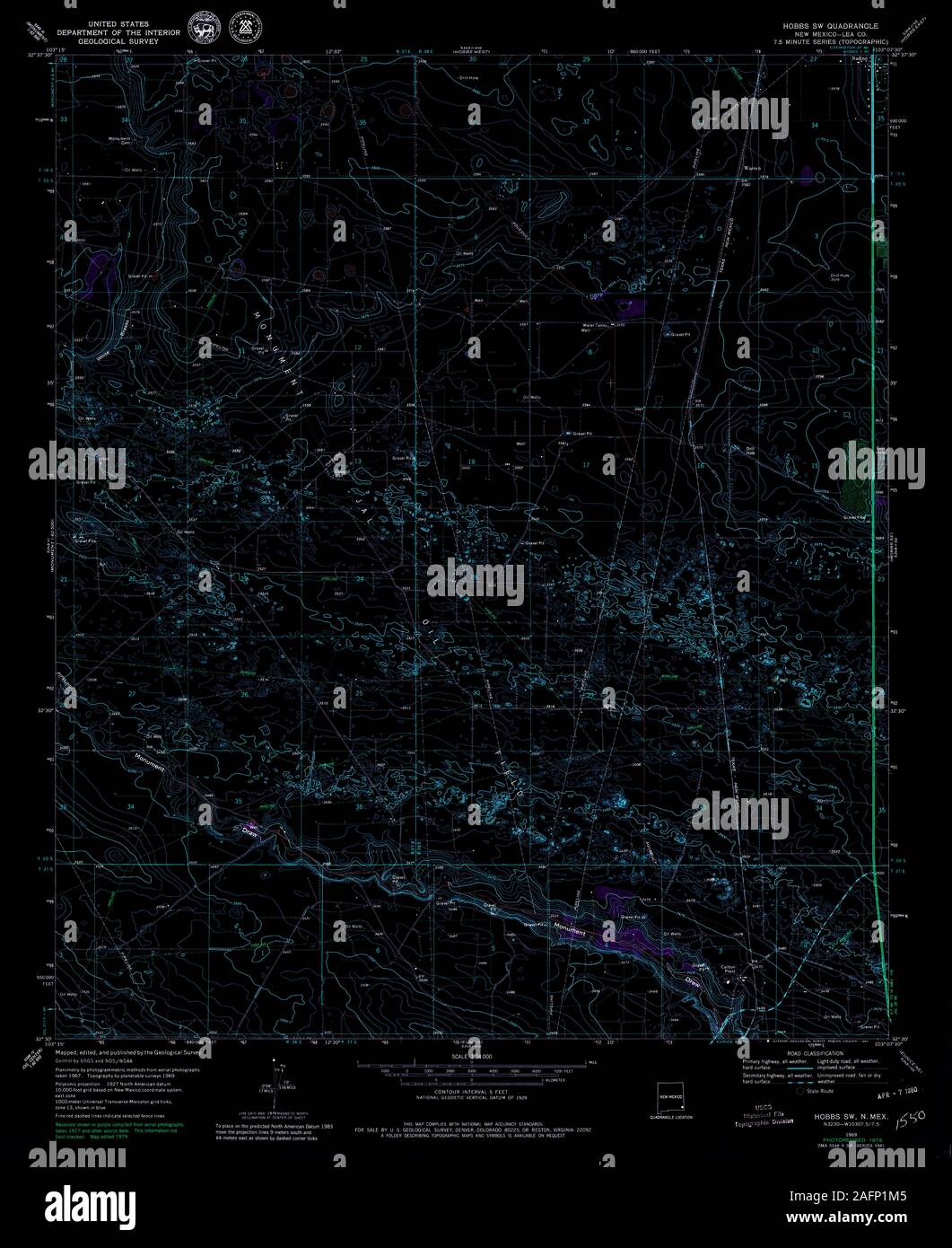 Map of hobbs new mexico hi-res stock photography and images - Alamy