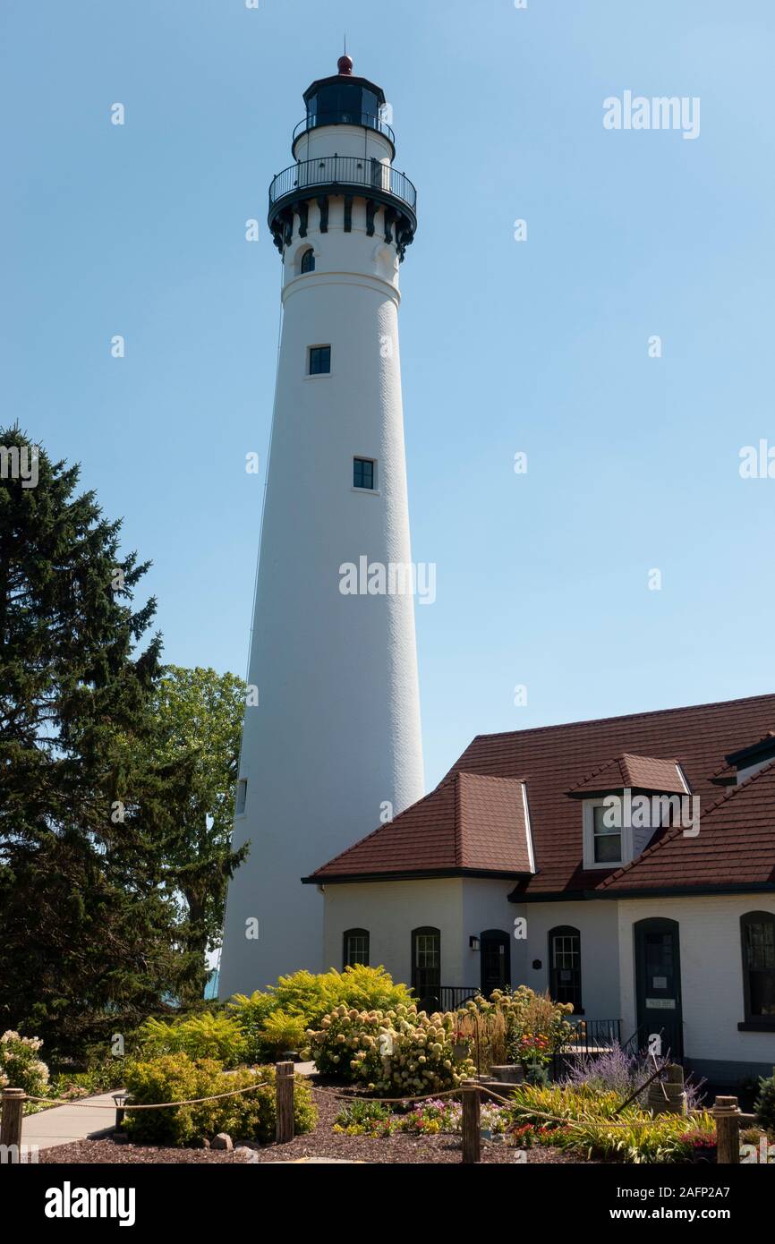 Wind Point Light House in Wisconsin Stock Photo - Alamy