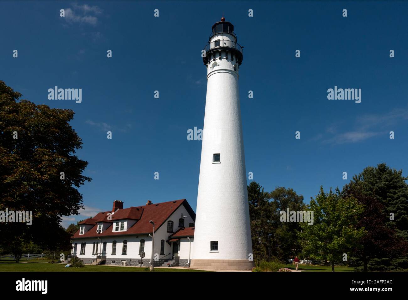 Wind Point Light House in Wisconsin Stock Photo - Alamy