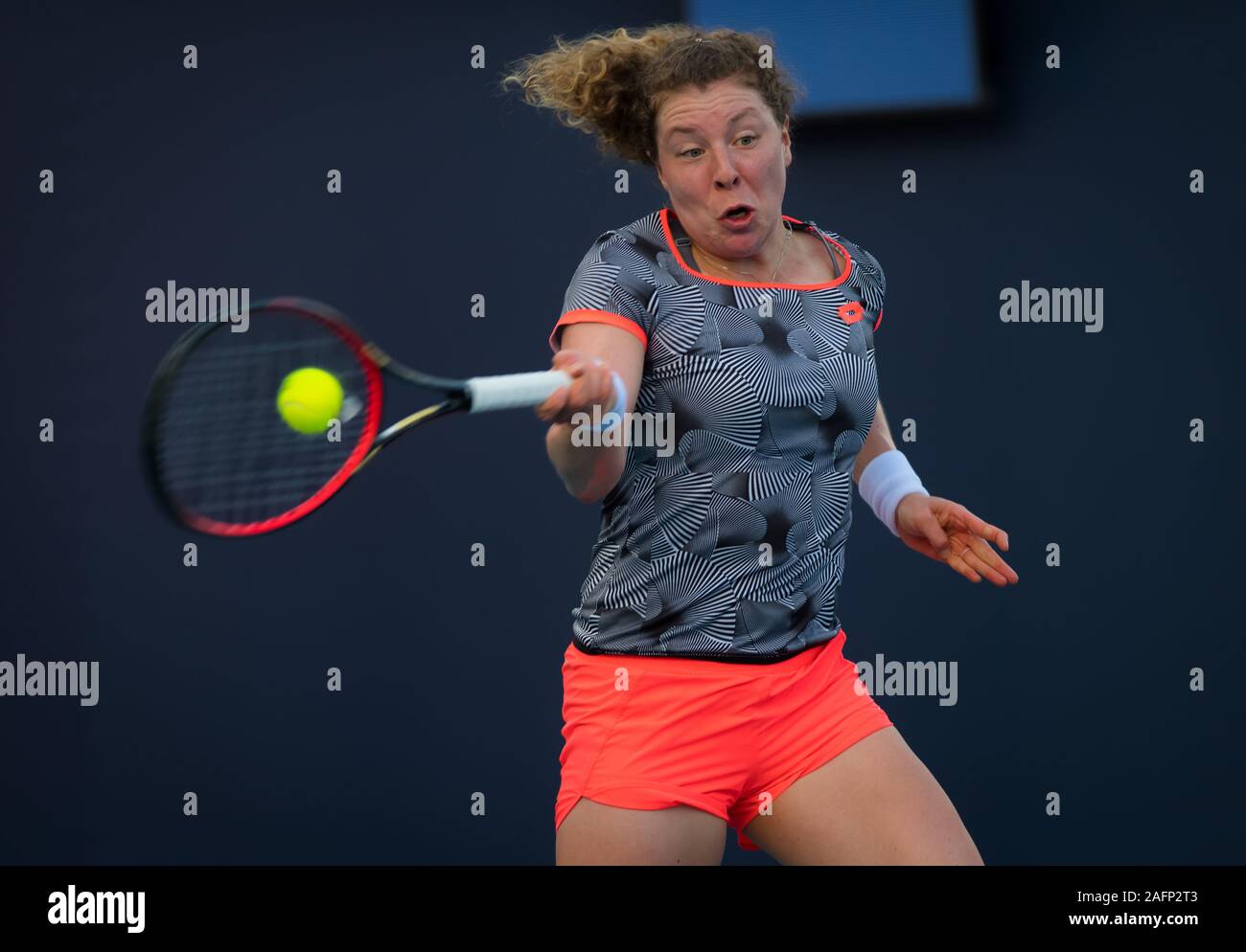 Anna-Lena Friedsam of Germany in action during her first-round match at ...