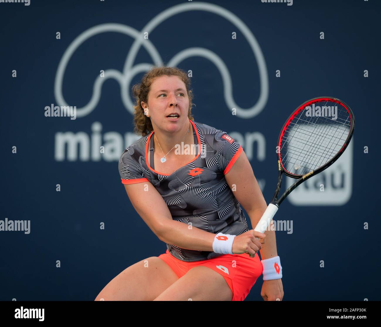 Anna-Lena Friedsam of Germany in action during her first-round match at ...