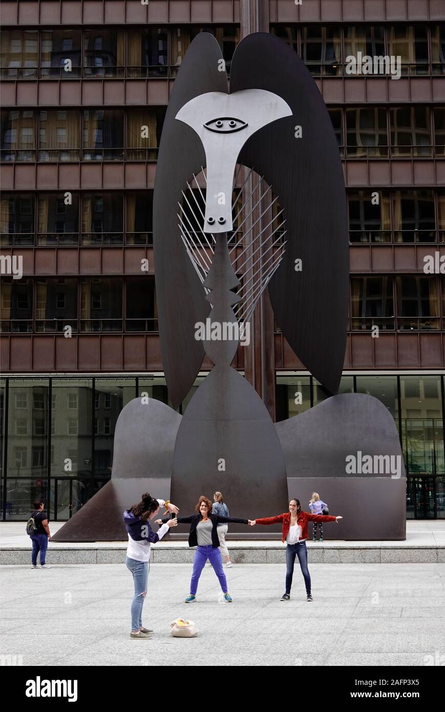 The Picasso untitled sculpture in Chicago Illinois Stock Photo - Alamy