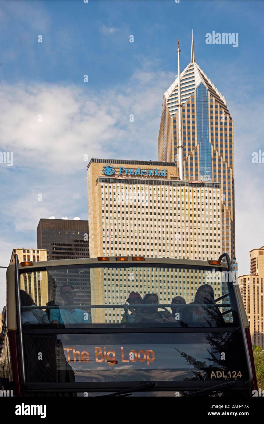 One and Two Prudential Plaza in Chicago Illinois Stock Photo - Alamy