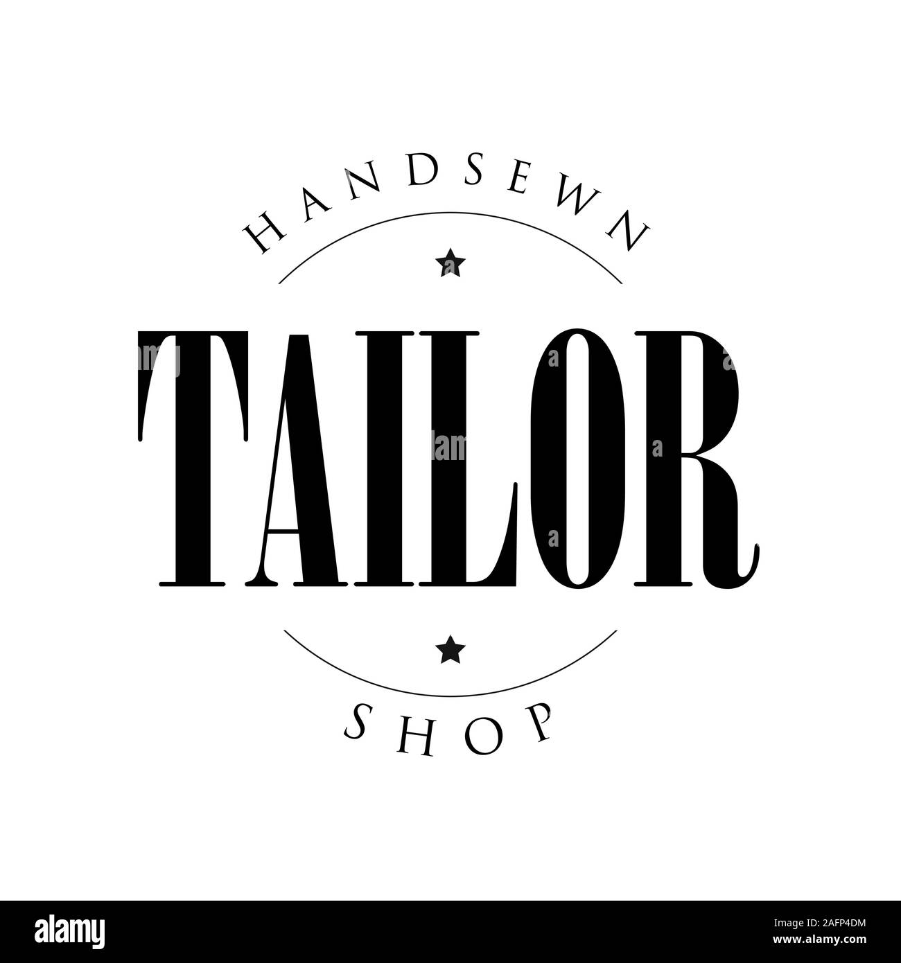 Vector tailor logo vector hi-res stock photography and images - Alamy