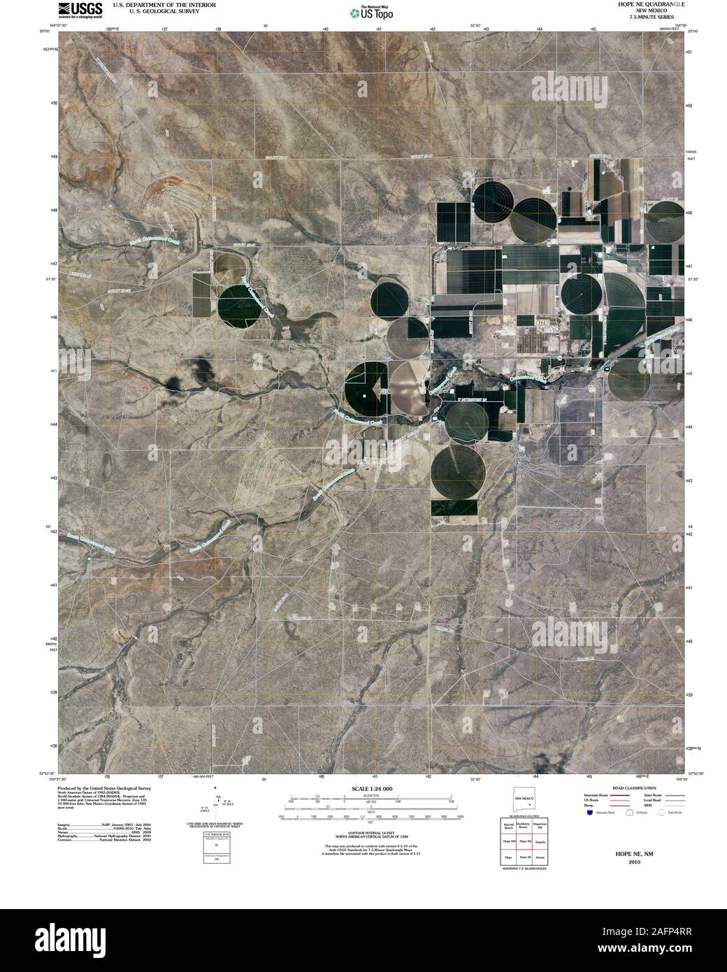 Map of hope new mexico hi-res stock photography and images - Alamy