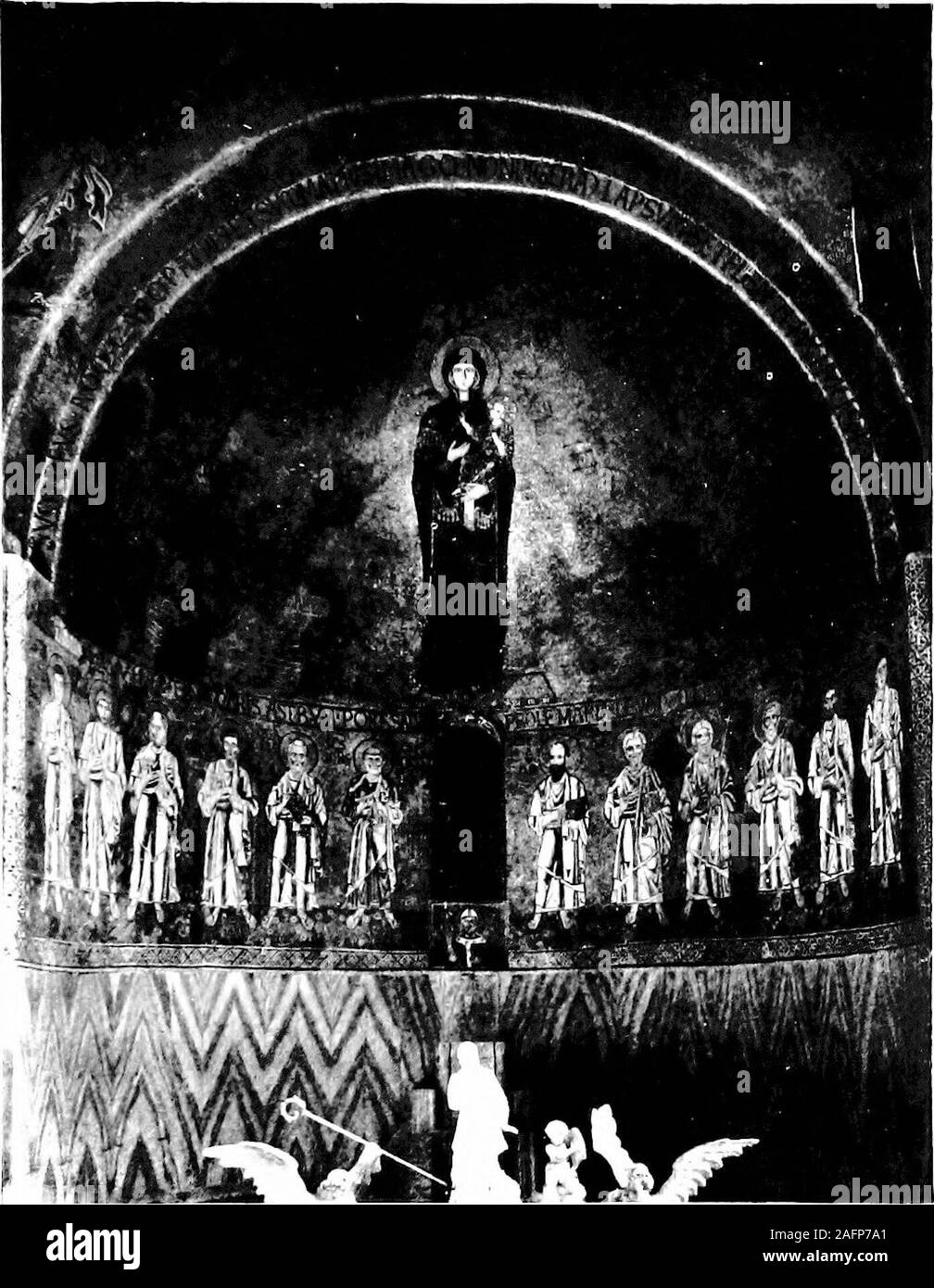 Strained glass window Black and White Stock Photos & Images - Alamy