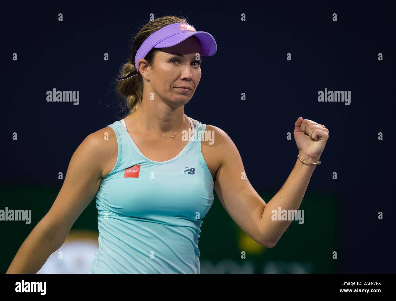 Danielle Collins of the United States in action during the second-round ...