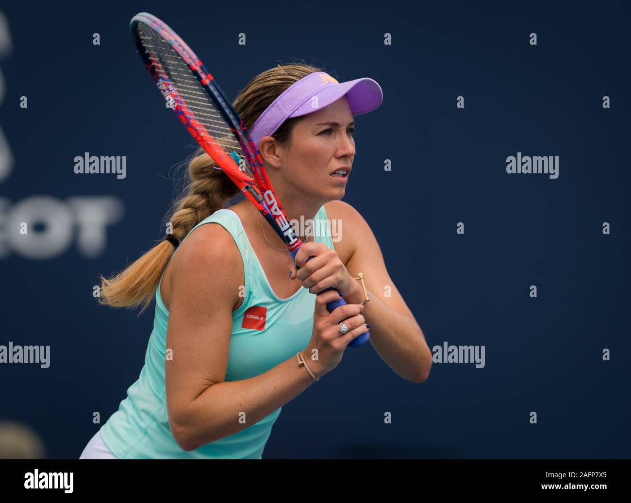 Danielle Collins of the United States in action during her third-round ...