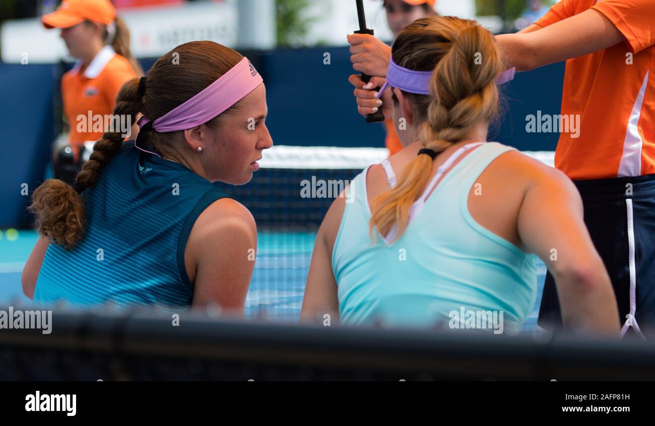 Danielle Collins of the United States & Jelena Ostapenko of Latvia ...