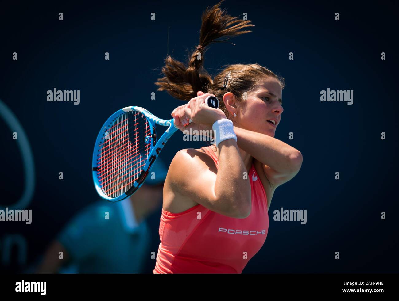 Julia Goerges of Germany in action during her third-round match at the ...