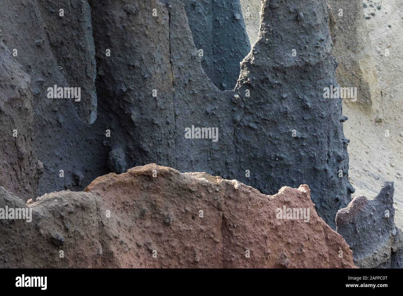 The Pinnacles, eroded welded vents from pyroclastic deposits in Crater ...