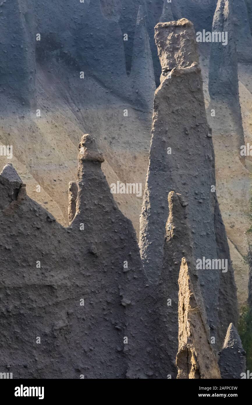 The Pinnacles, eroded welded vents from pyroclastic deposits in Crater ...