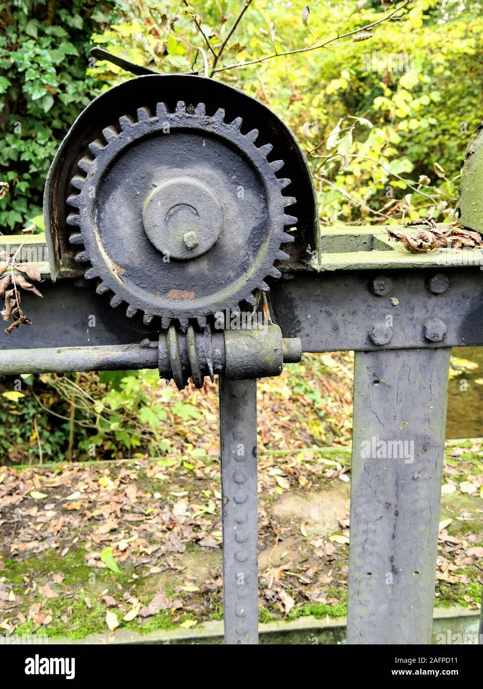an old metal gear Stock Photo - Alamy