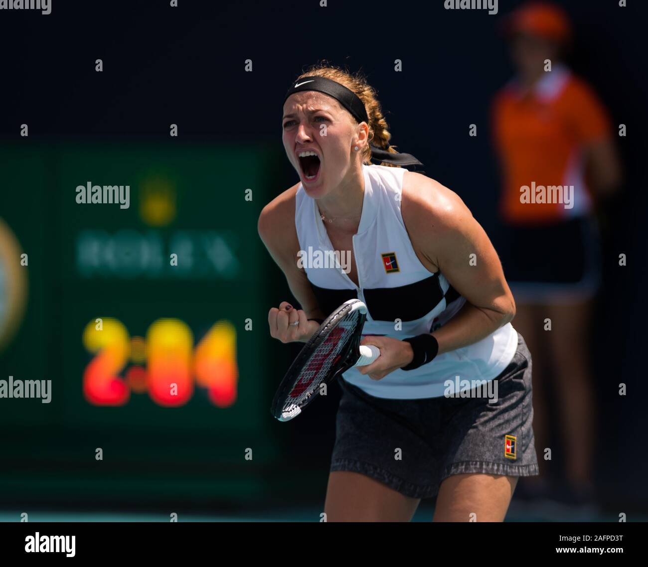 Petra Kvitova of the Czech Republic in action during her third-round ...