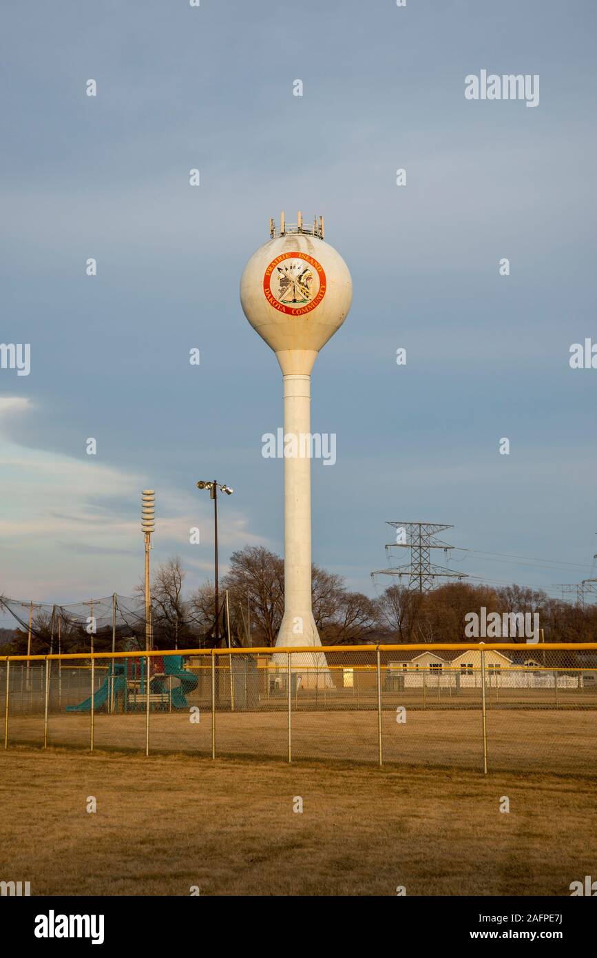 Red Wing, Minnesota. Prairie Island Indian Community watertower ...
