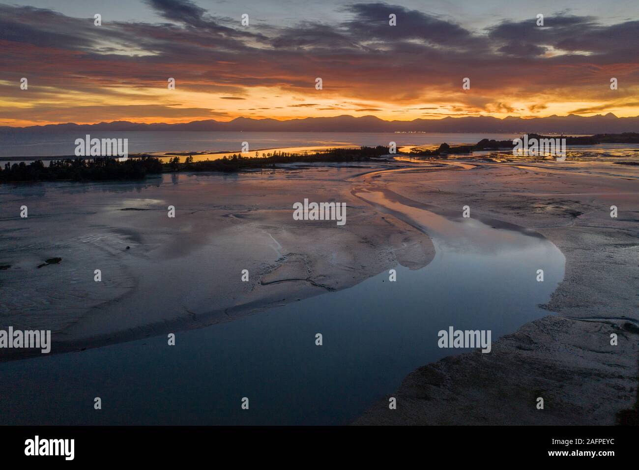 Sunrise at Whananaki Inlet, Whananaki, Northland, New Zealand Stock ...