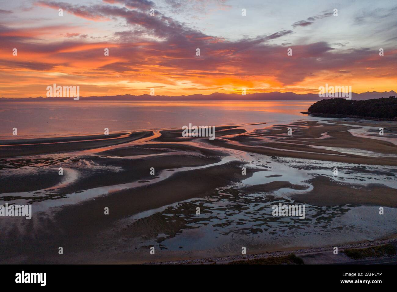 Sunrise at Whananaki Inlet, Whananaki, Northland, New Zealand Stock ...