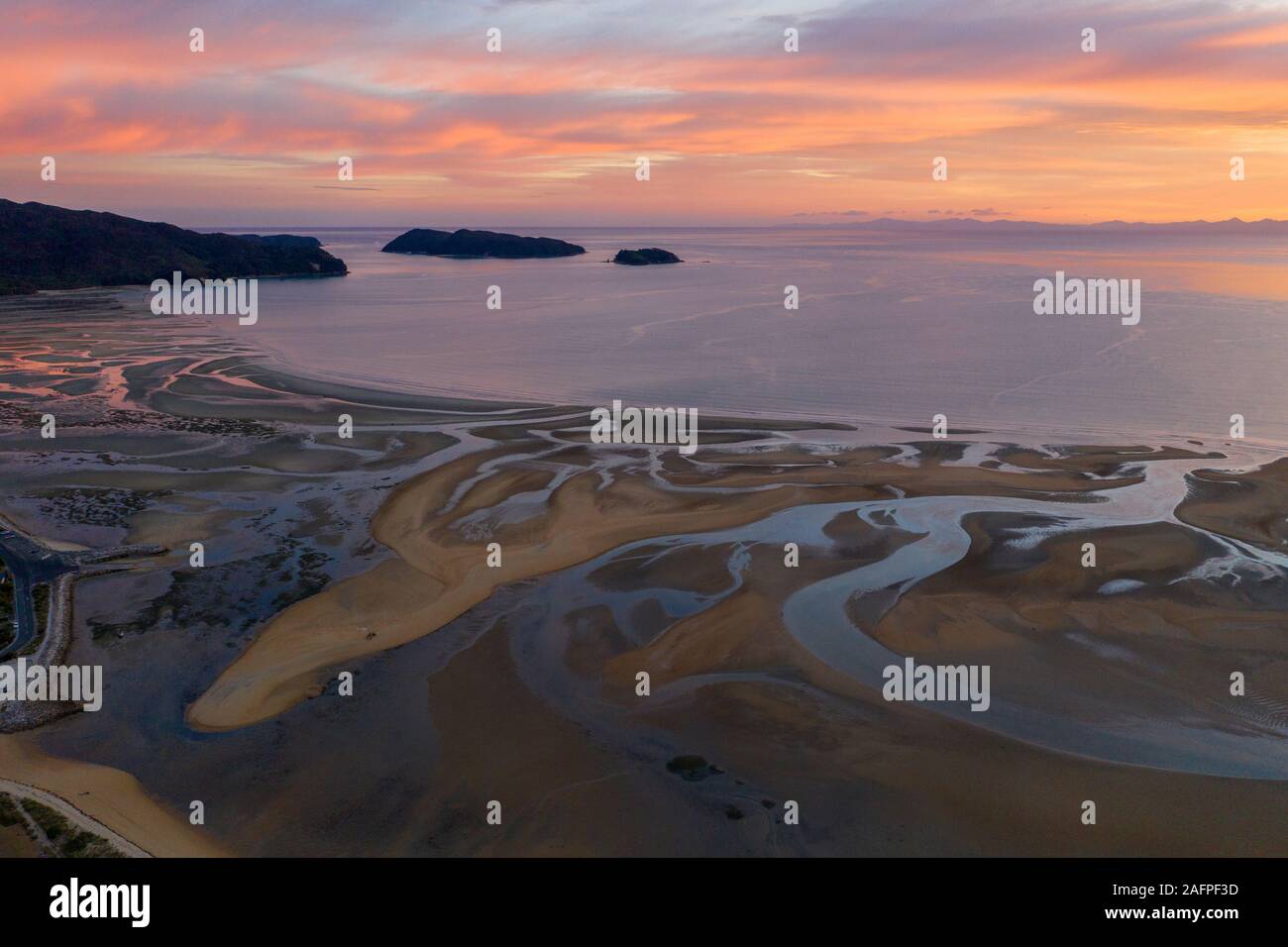 Sunrise at Whananaki Inlet, Whananaki, Northland, New Zealand Stock ...