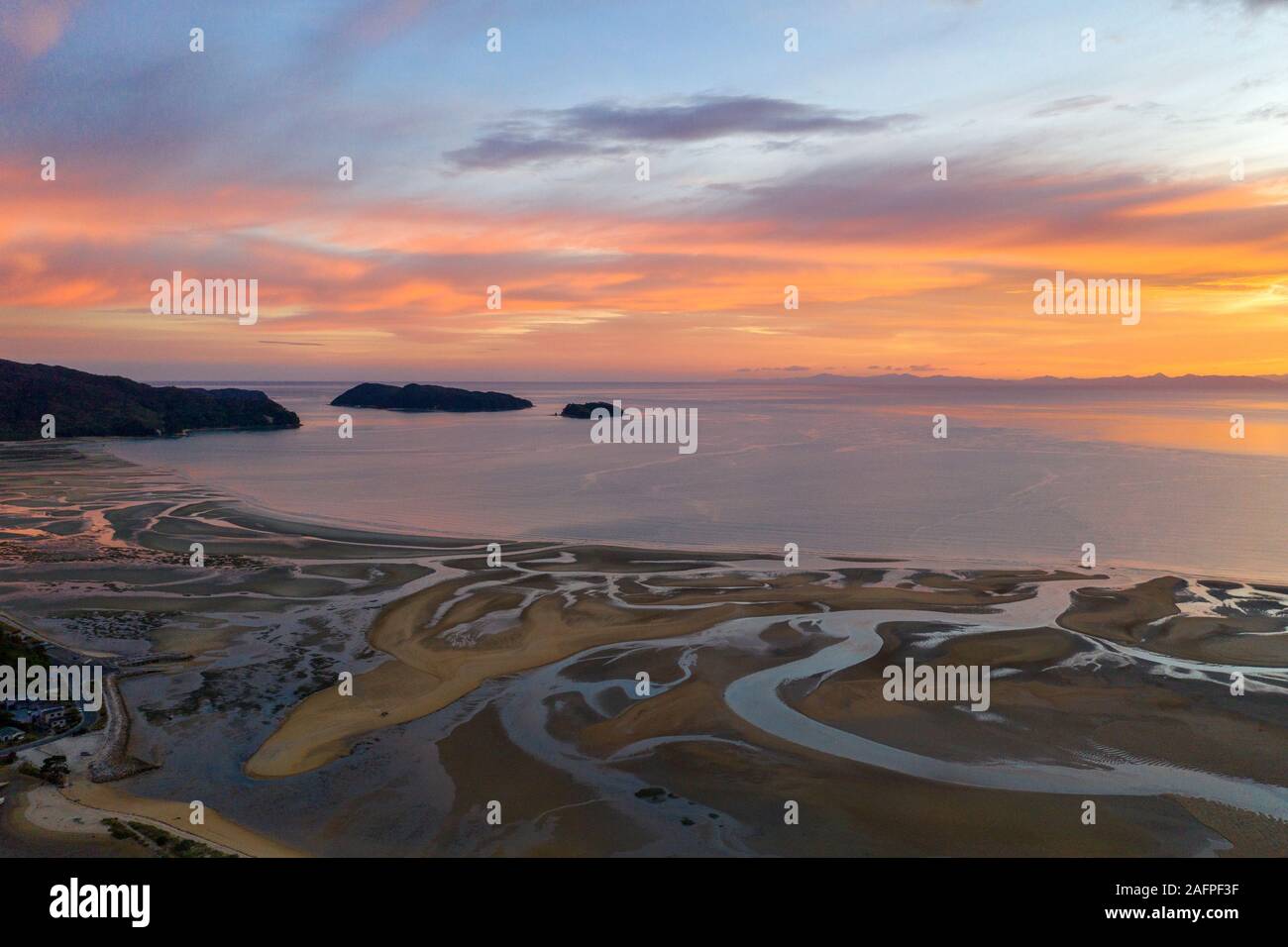Sunrise at Whananaki Inlet, Whananaki, Northland, New Zealand Stock ...