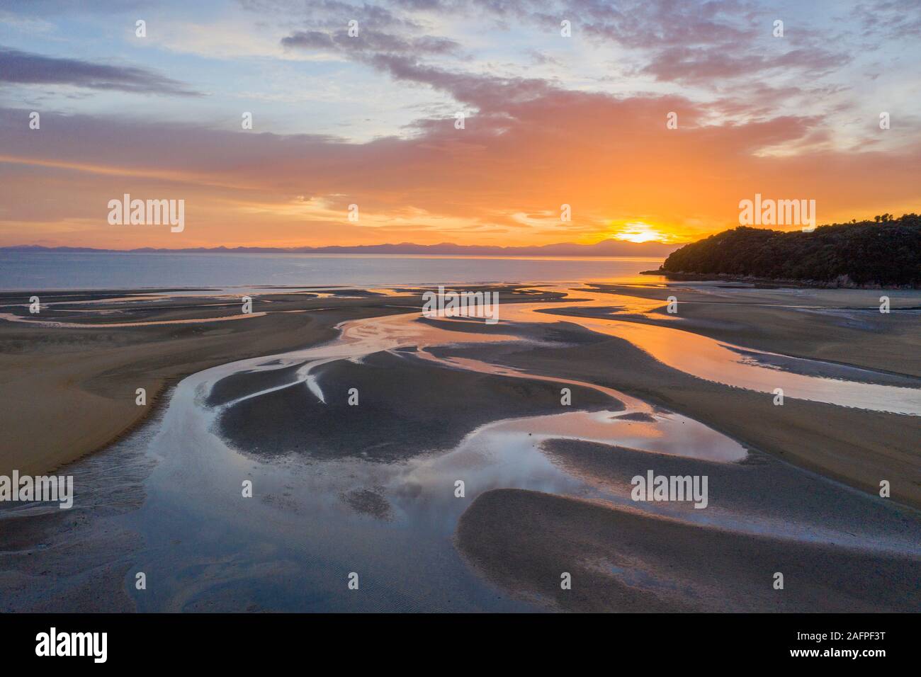 Sunrise at Whananaki Inlet, Whananaki, Northland, New Zealand Stock ...