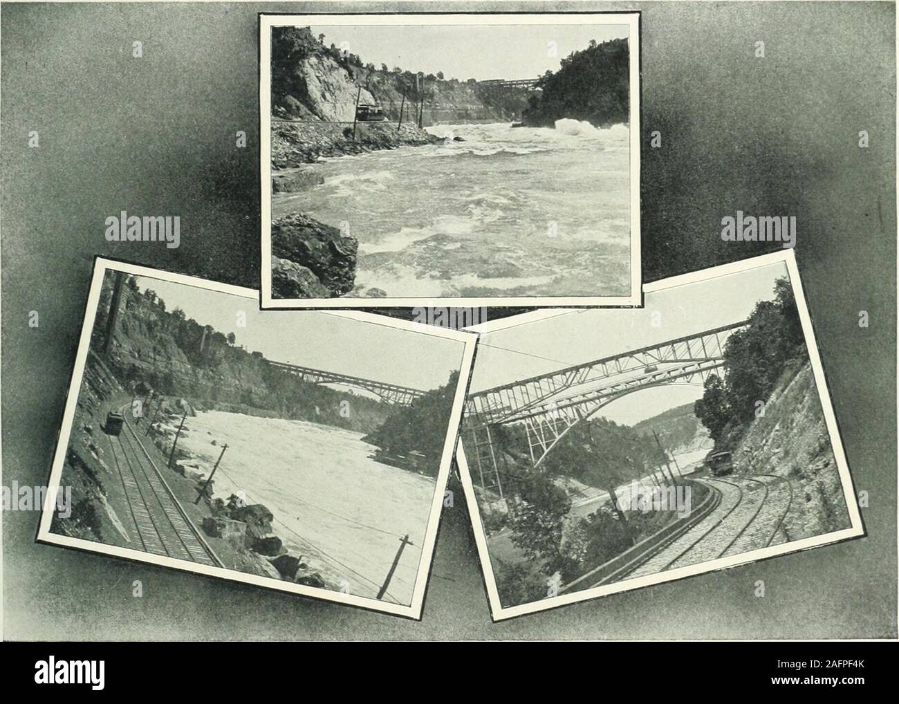 . One hundred glimpses of Niagara. --. LOOKING DOWN THE GORGE.Trolley ...