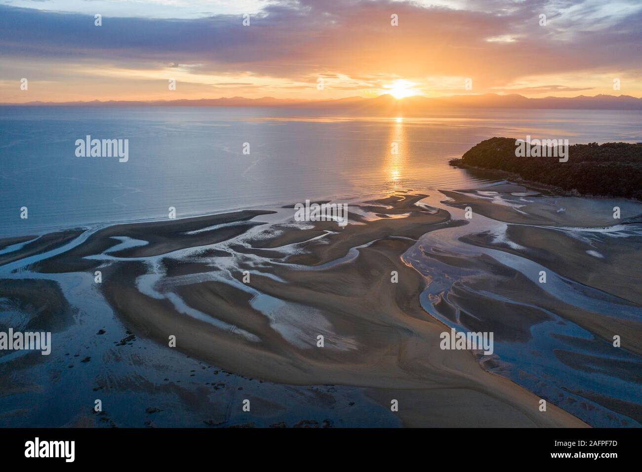 Sunrise at Whananaki Inlet, Whananaki, Northland, New Zealand Stock ...