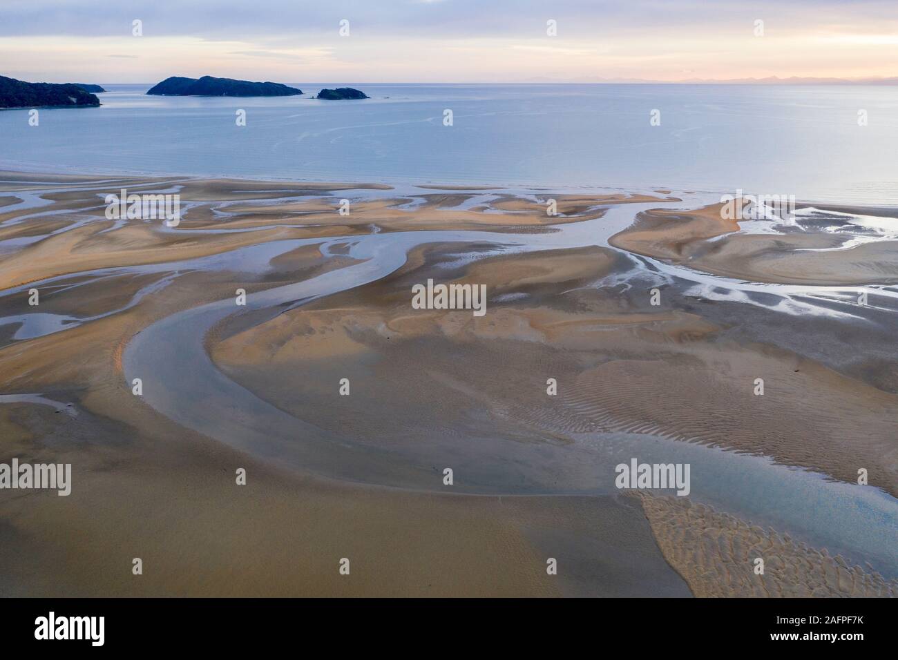 Sunrise at Whananaki Inlet, Whananaki, Northland, New Zealand Stock ...