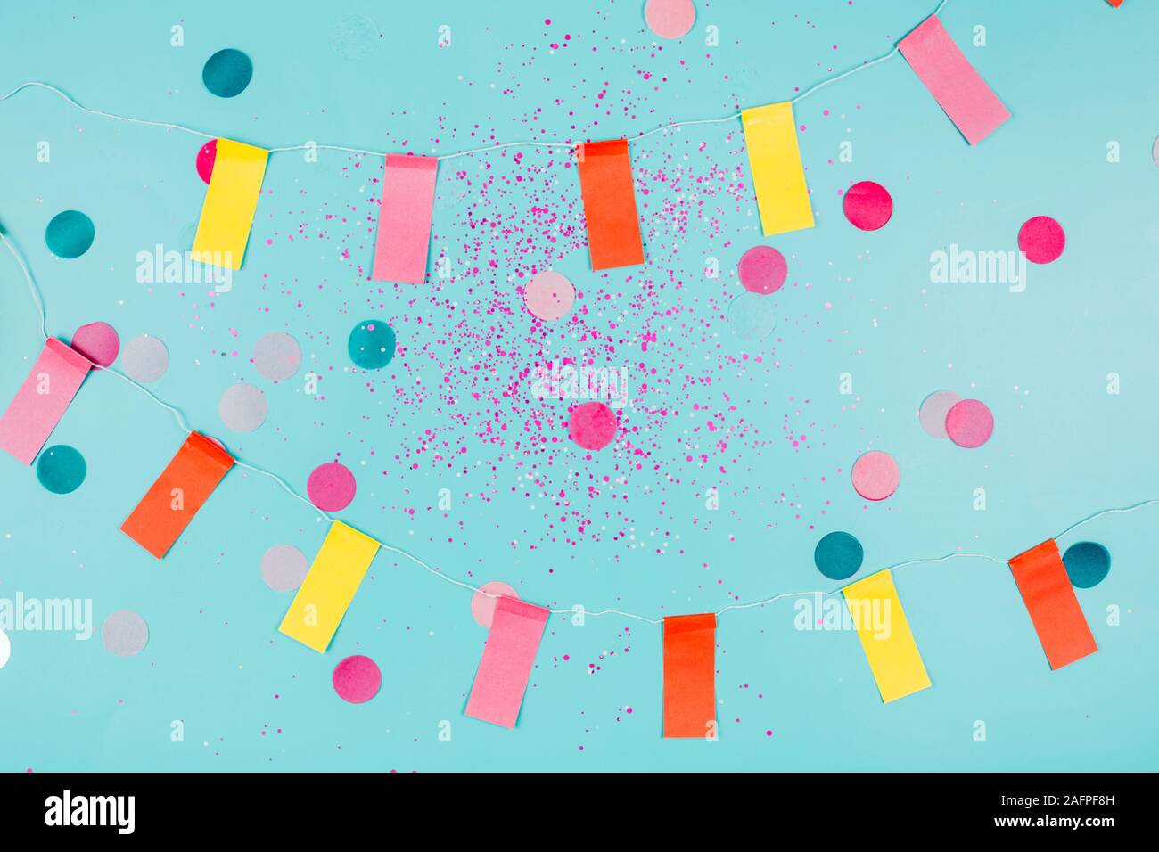 Hanging paper flags hi-res stock photography and images - Alamy