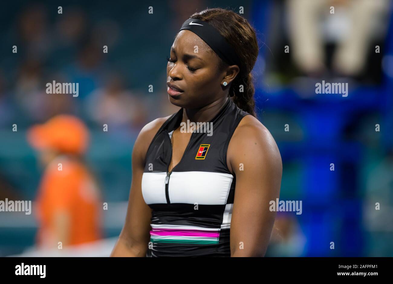 Sloane Stephens of the United States in action during her third-round ...