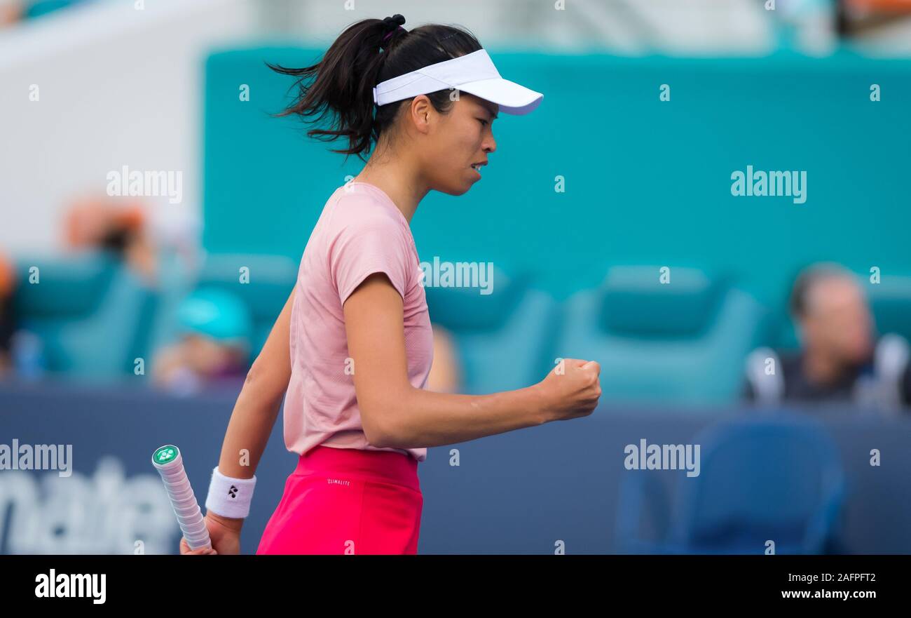 Su-Wei Hiseh of Chinese Taipeh in action during her third-round match ...