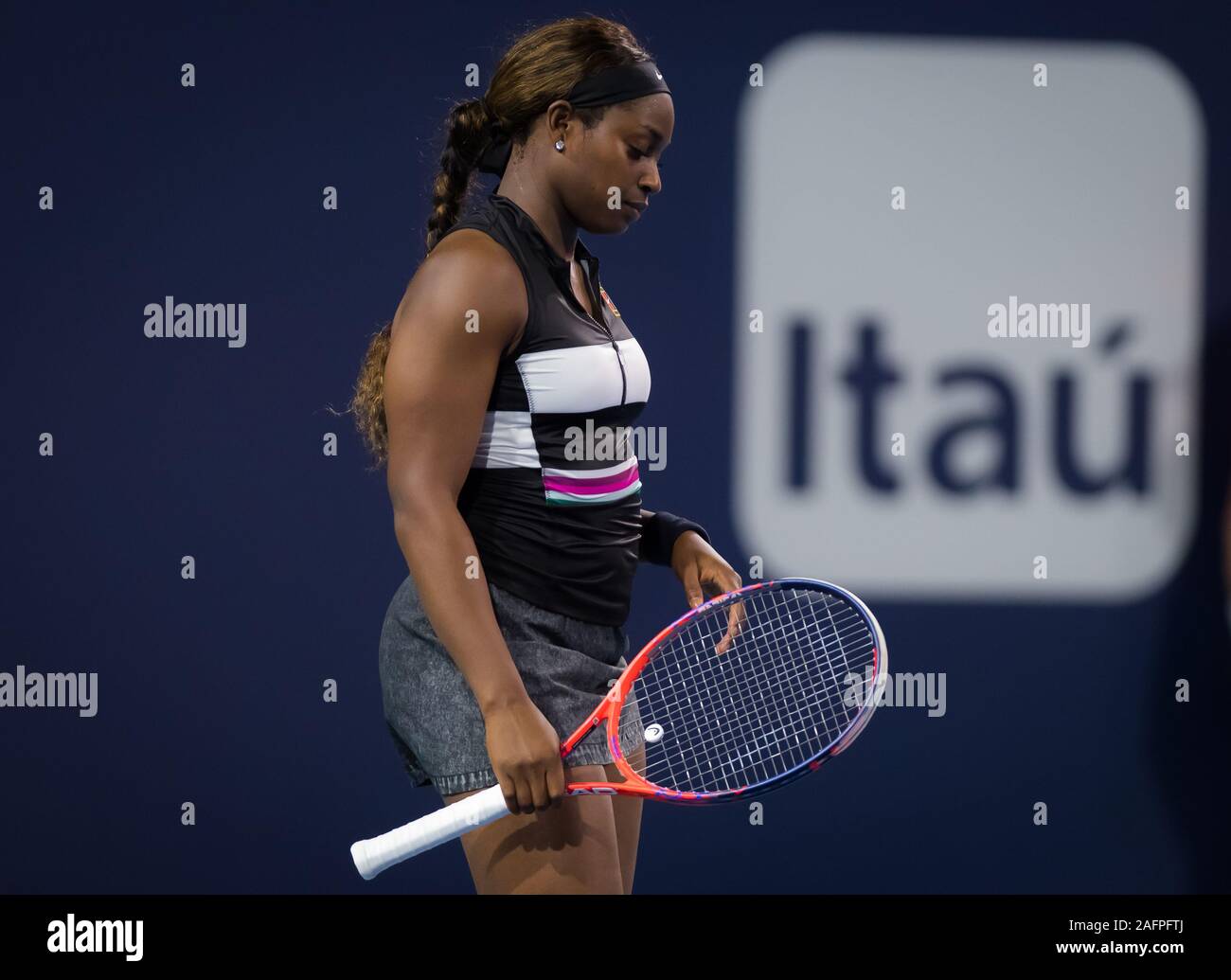 Sloane Stephens of the United States in action during her third-round ...