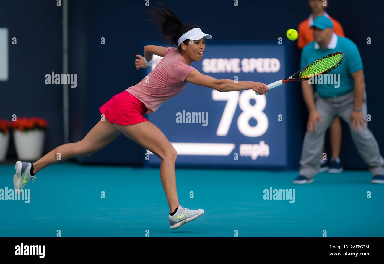 Su-Wei Hsieh of Chinese Taipeh in action during her quarter-final match ...