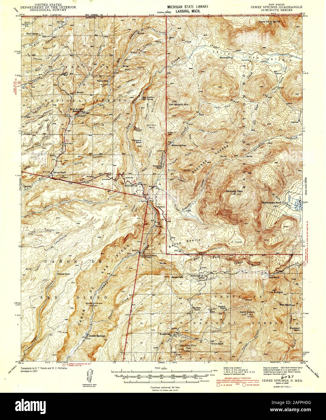 Jemez springs new mexico map hi-res stock photography and images - Alamy