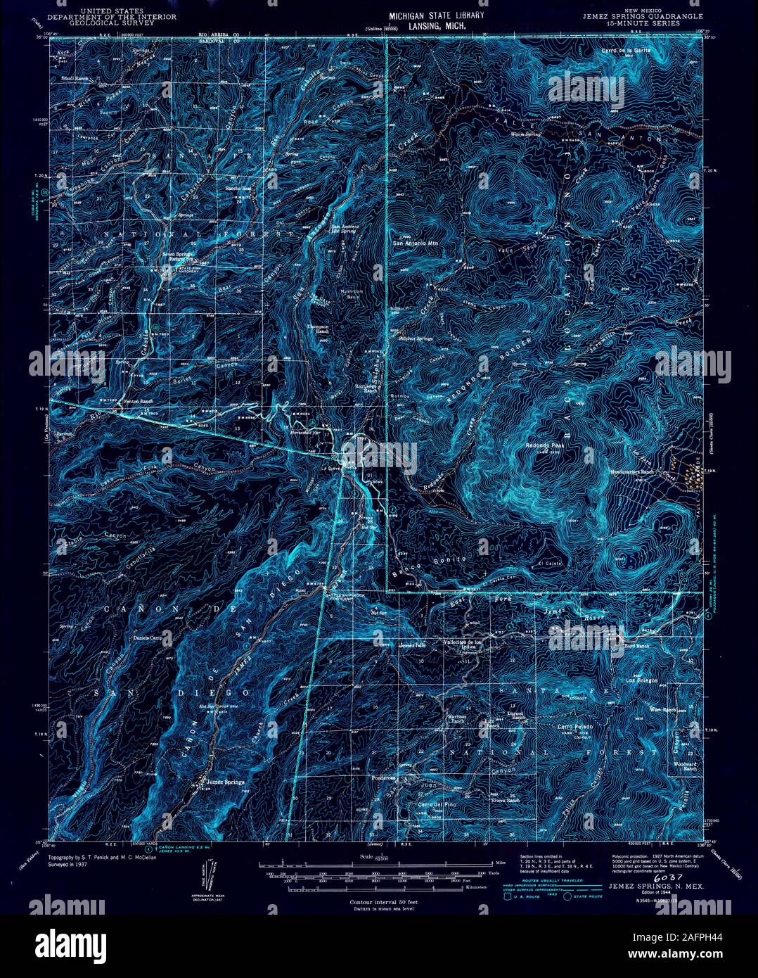 Jemez springs new mexico map hi-res stock photography and images - Alamy