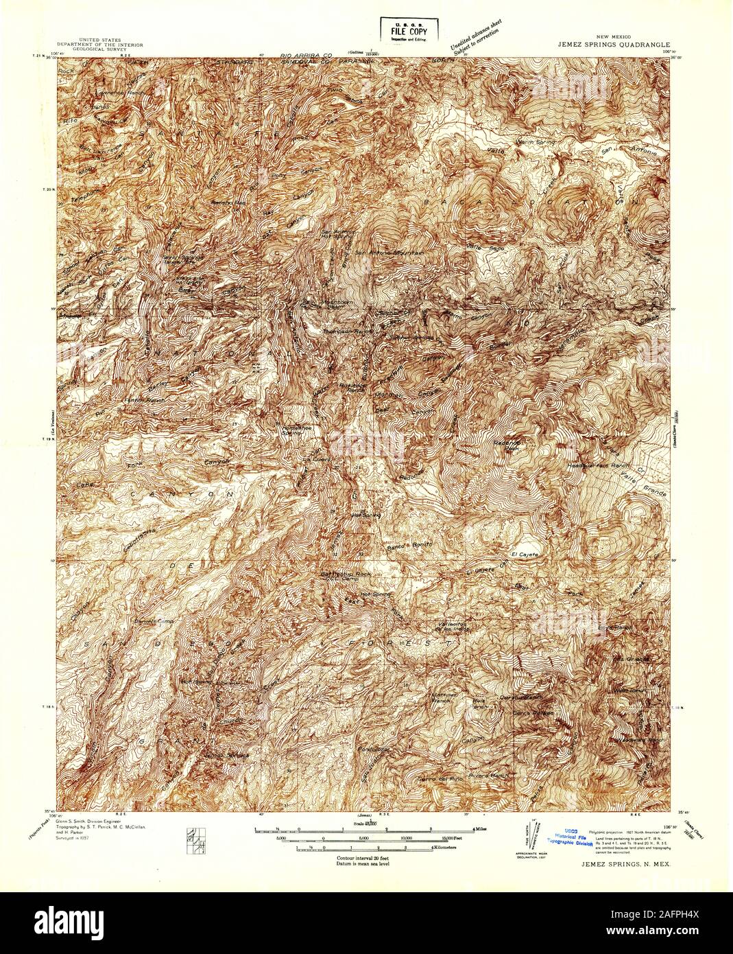 Jemez springs new mexico map hi-res stock photography and images - Alamy