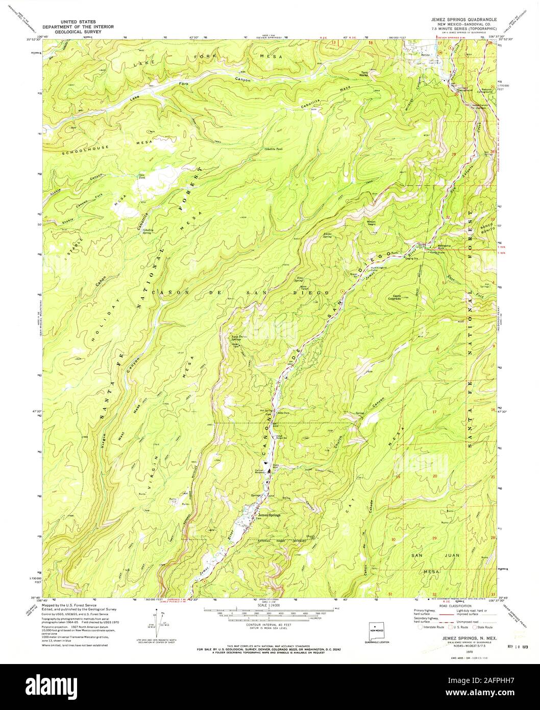 Jemez springs new mexico map hi-res stock photography and images - Alamy