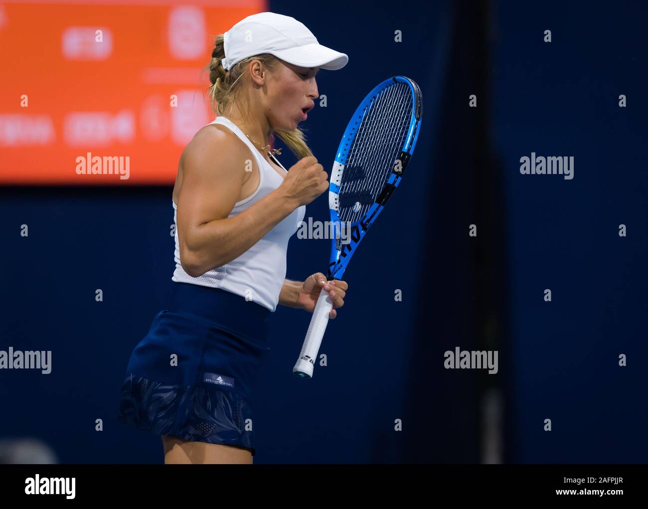Yulia Putintseva of Kazhakstan in action during the second-round at the ...