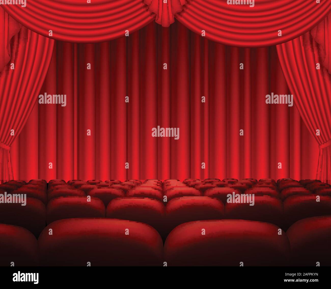 Cinema movie theater indoor Stock Vector Images - Alamy
