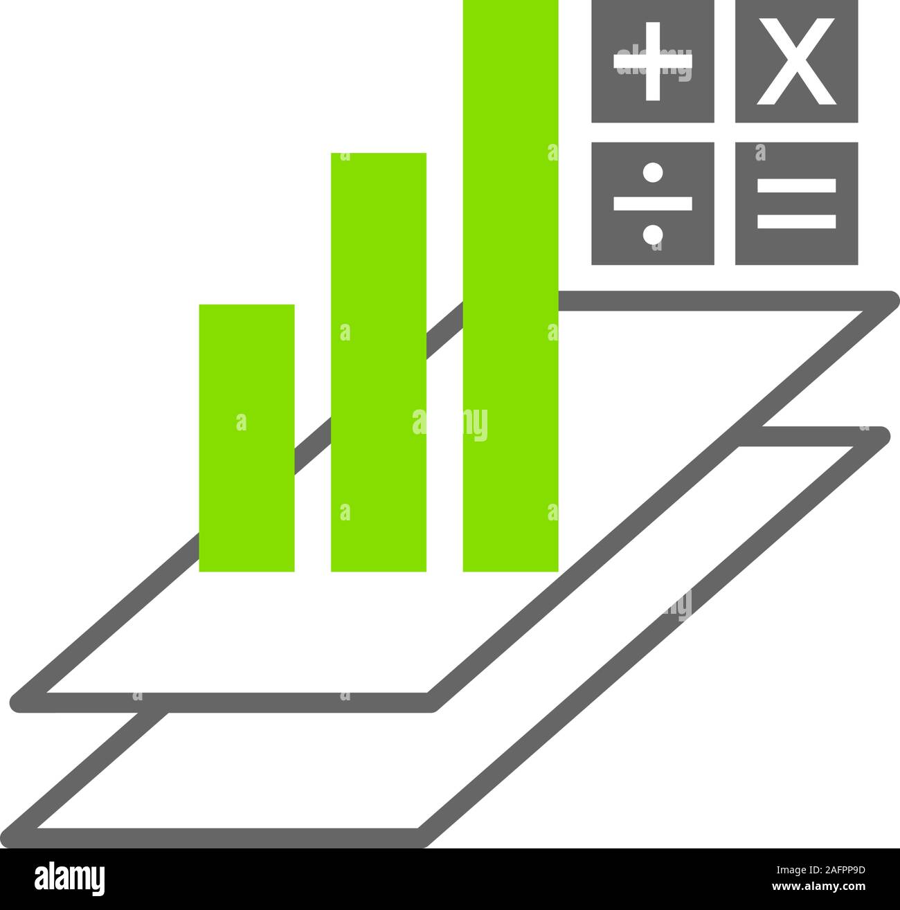 Bookkeeping Accounting logo design template vector Isolated Stock ...