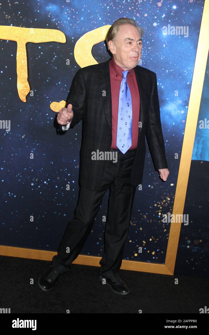New York, NY, USA. 16th Dec, 2019. Andrew Lloyd Weber at the world ...
