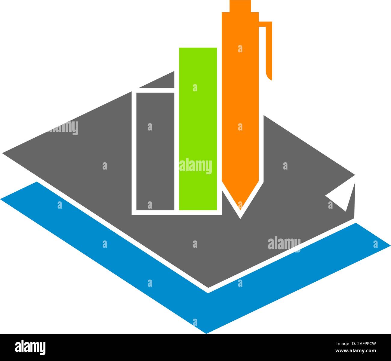 Bookkeeping Accounting logo design template vector Isolated Stock ...