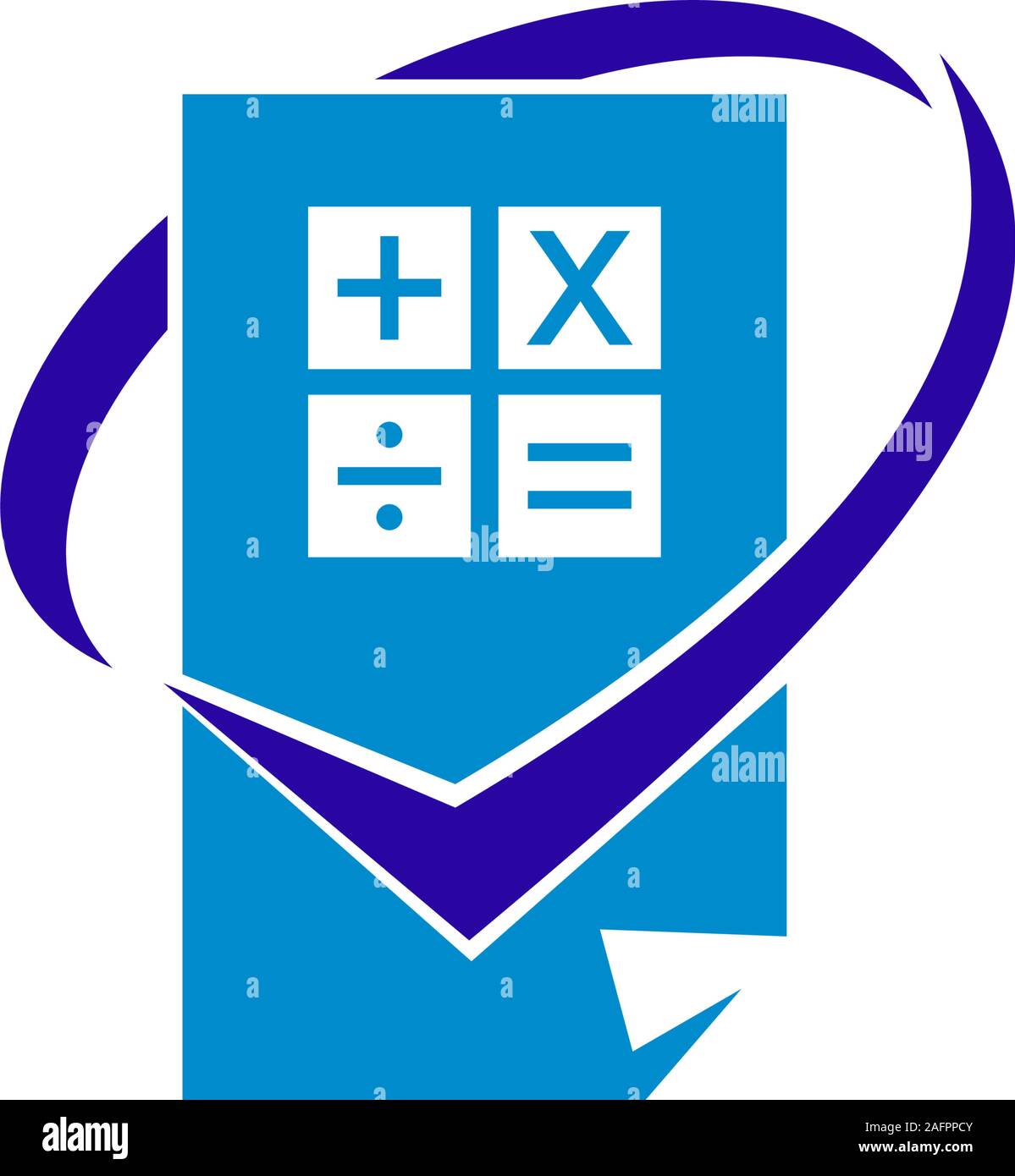 Bookkeeping Accounting logo design template vector Isolated Stock ...