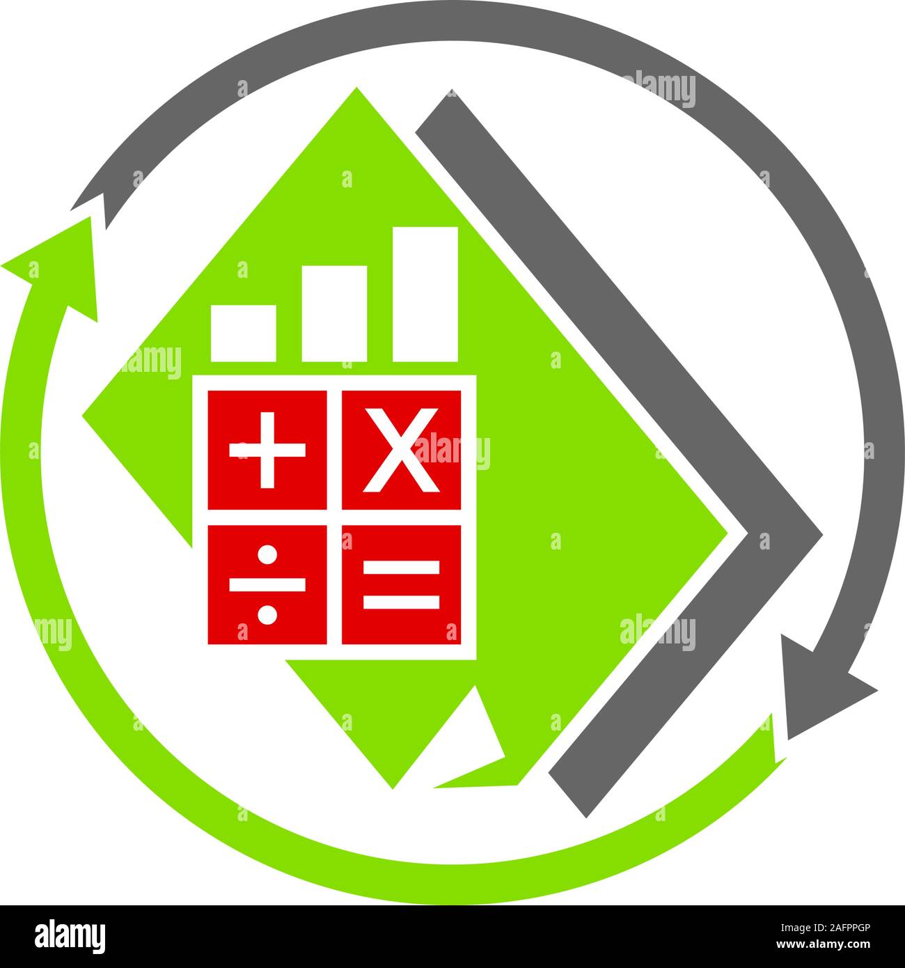 Bookkeeping Accounting logo design template vector Isolated Stock ...