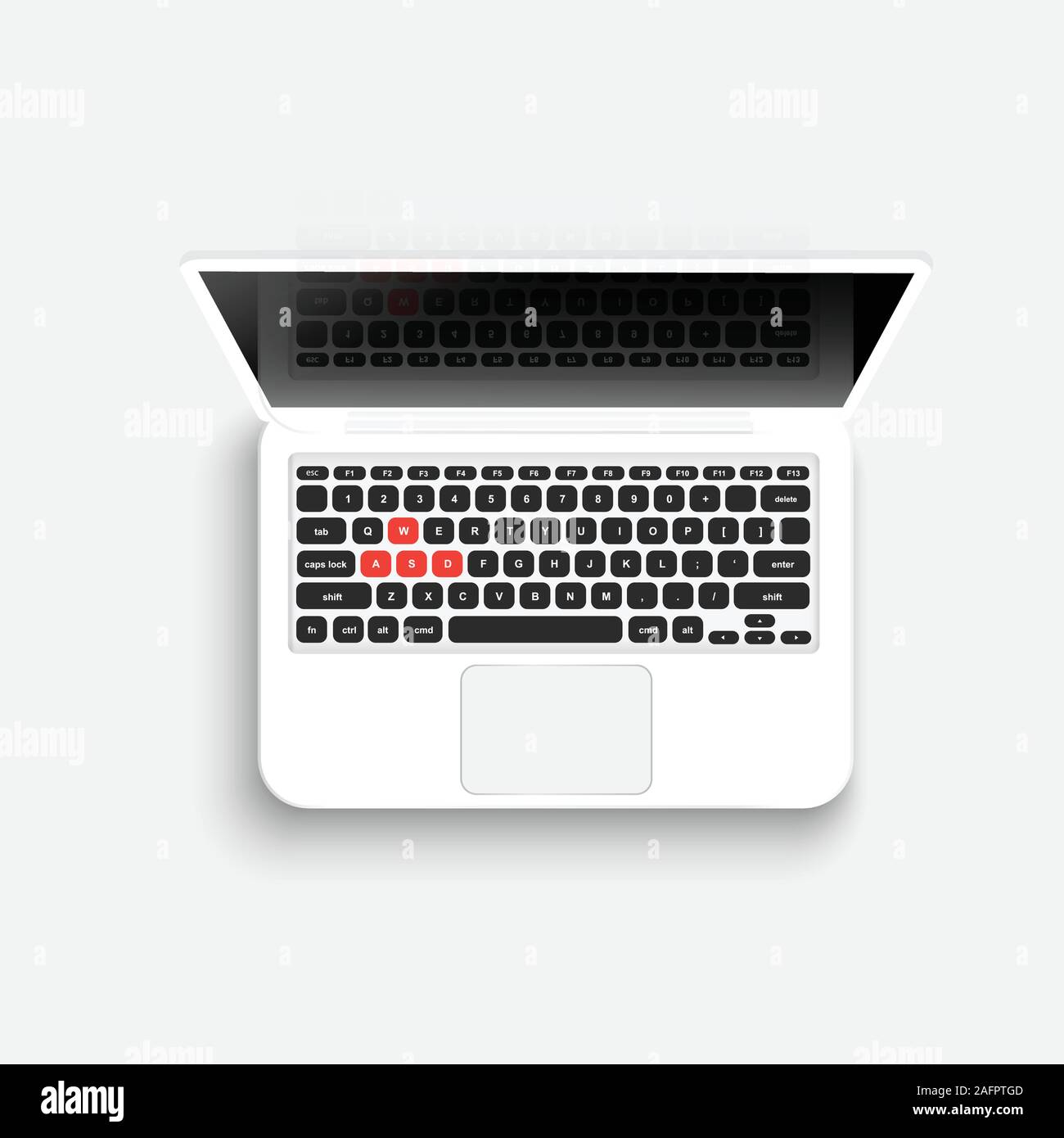 Top view compact white Stock Vector Images - Alamy