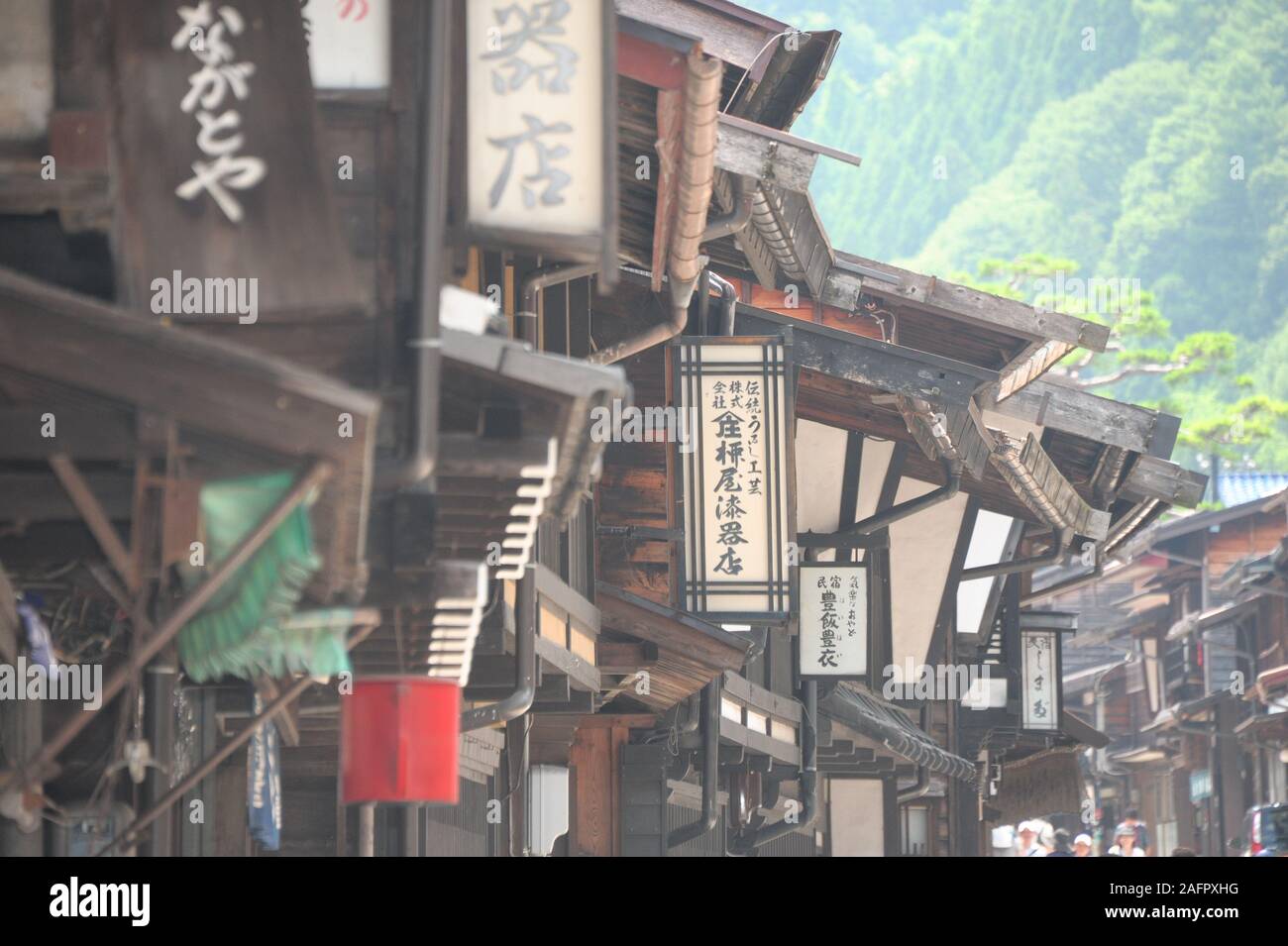Narai-Juku A Historical Japanese Town Stock Photo - Alamy