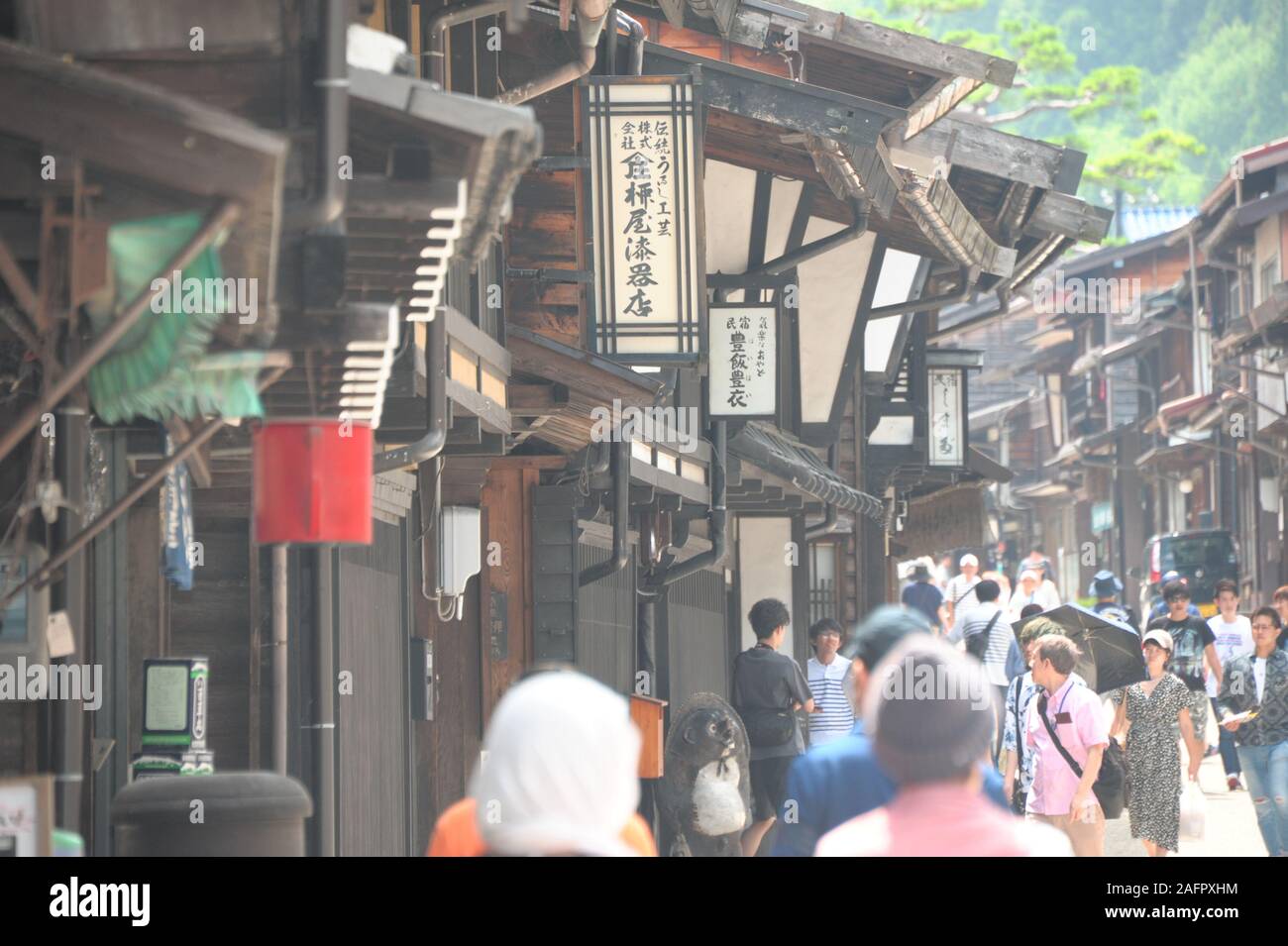 Narai-Juku A Historical Japanese Town Stock Photo - Alamy