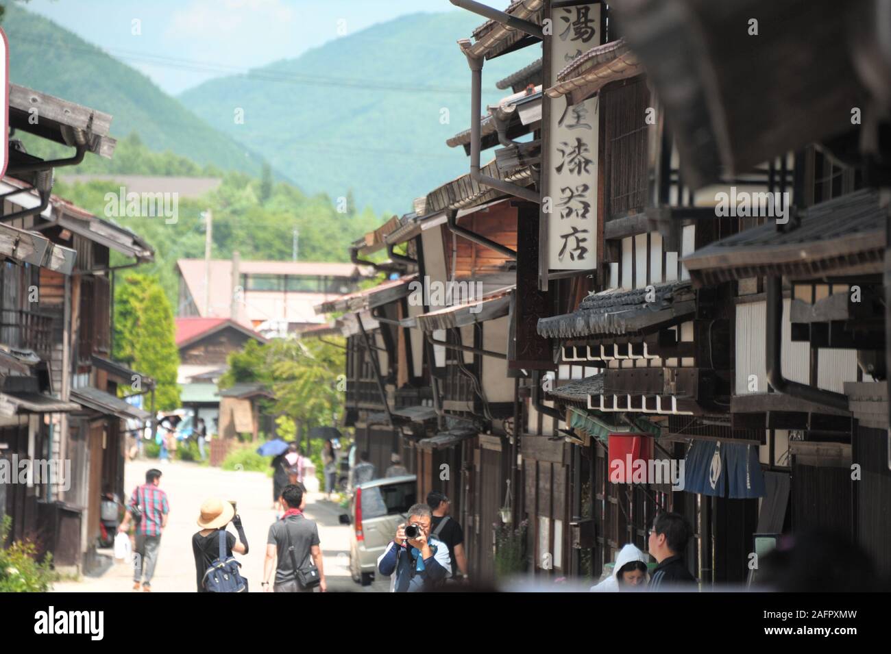 Narai-Juku A Historical Japanese Town Stock Photo - Alamy