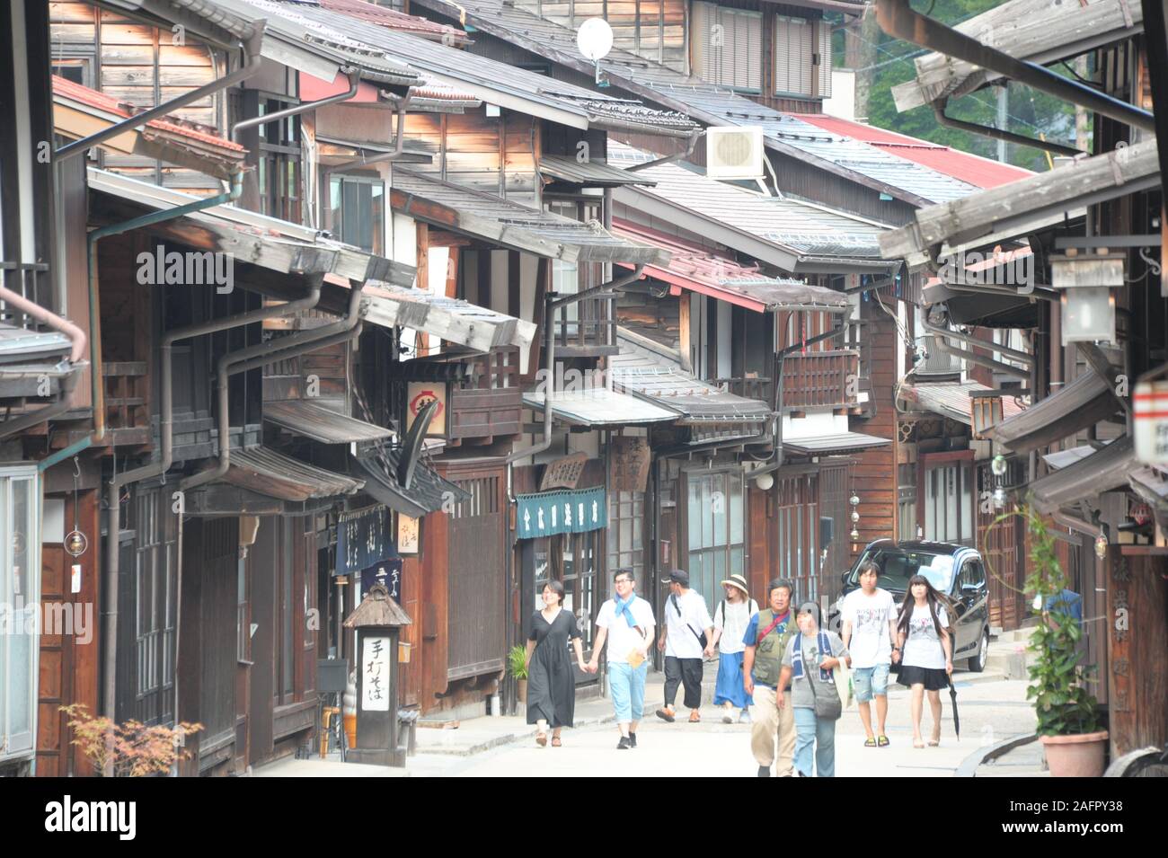 Narai-Juku A Historical Japanese Town Stock Photo - Alamy