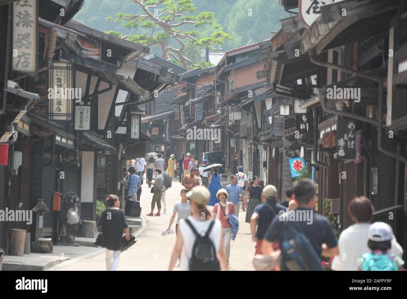 Narai-Juku A Historical Japanese Town Stock Photo - Alamy